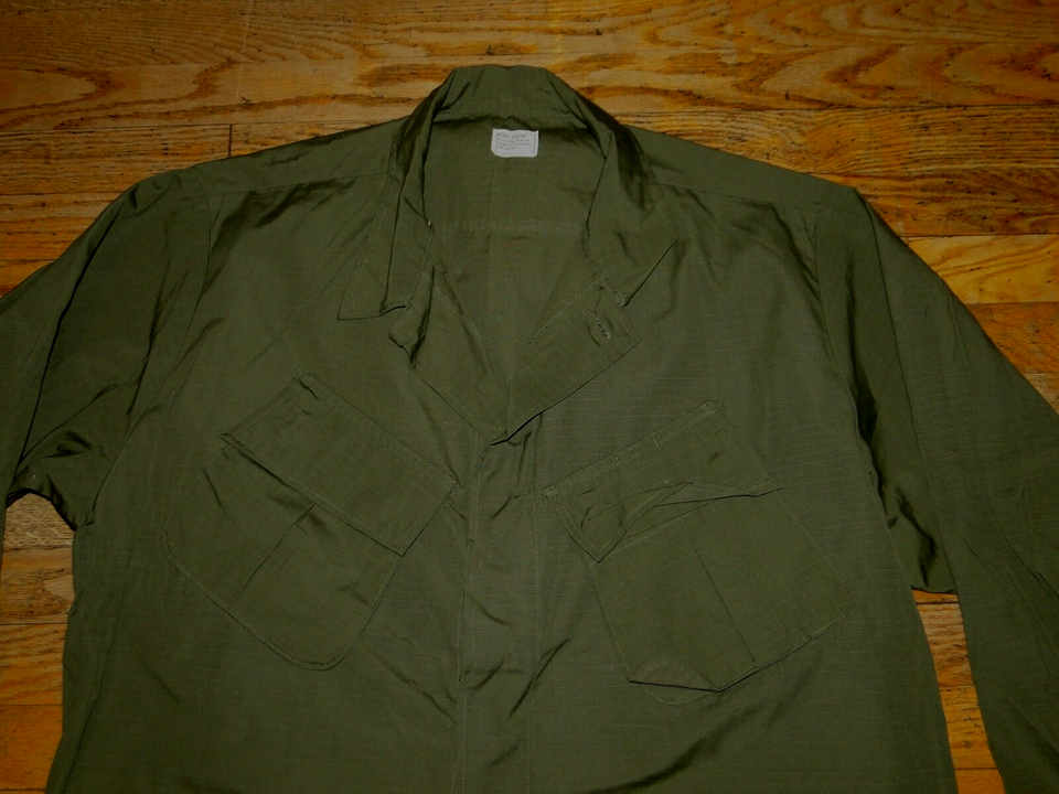 VINTAGE 1970’S VIETNAM WAR US ARMY TROPICAL Combat JUNGLE SHIRT never ...