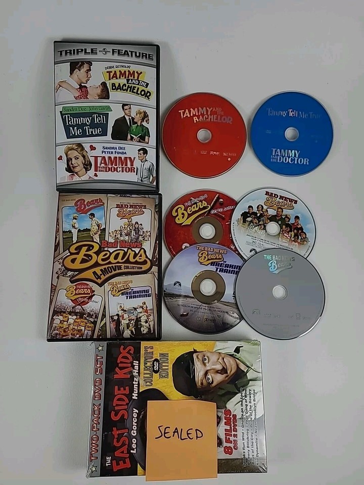 Lot Of 14 Classic Old School DVDs (43 FILMS TOTAL) Double Feature Combo ...
