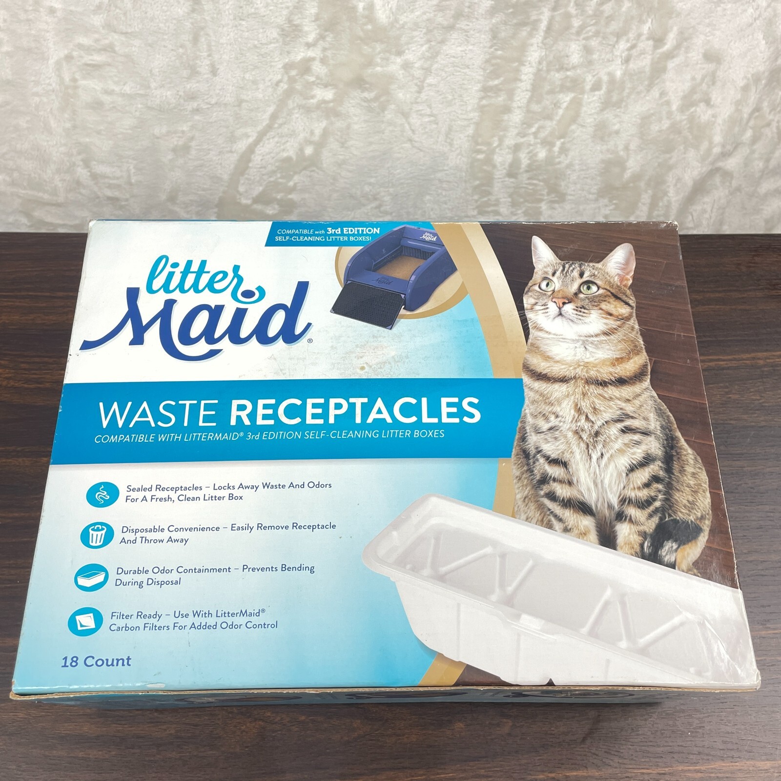 LitterMaid Waste Receptacles 3rd Edition 12 Count + 18 Carbon Filters ...