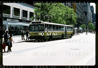 CTA. M.A.N. Articulated Bus #7011. Chicago (IL). Original Slide 1984 ...