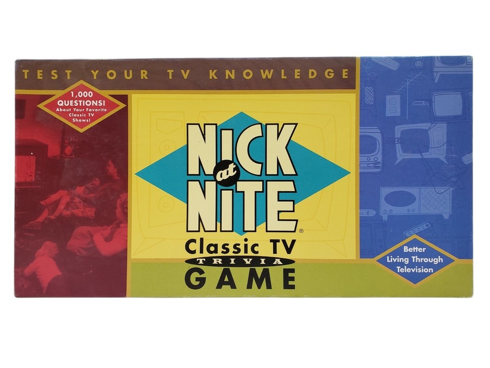 Nick At Night Cardinal Classic TV Trivia Board Game 2-4 Players Age 8 ...