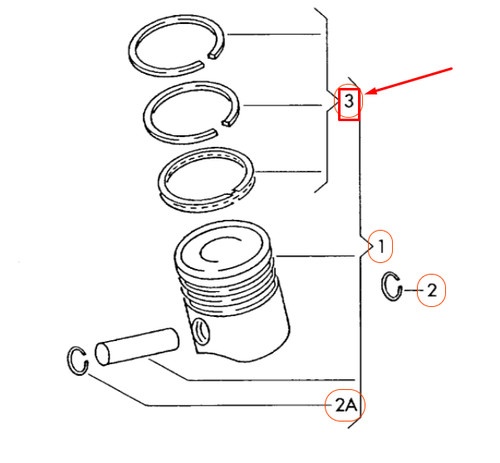 NEW OEM AUDI A1 8X PISTON RINGS SET 06J198151B GENUINE | eBay