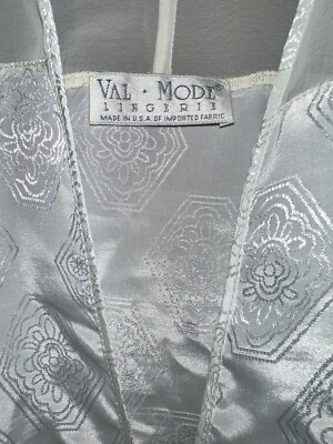 vintage val mode lingerie 80’s NWT Short Robe Ivory | eBay
