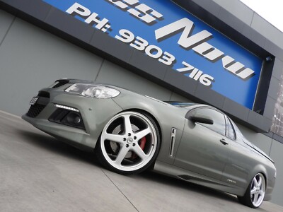 20 inch Walky Walkinshaw Style Wheels in Silver Machined Lip Staggered ...