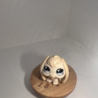 Littlest Pet Shop LPS 542 Cream Lop Ear Bunny Rabbit Purple Clover Eye ...