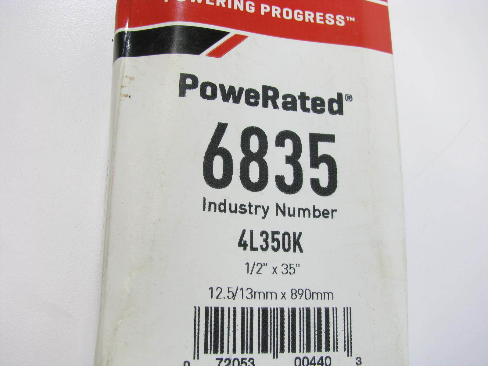 Gates 6835 Lawn & Garden Power Equipment Accessory Drive Belt - 1/2" X ...
