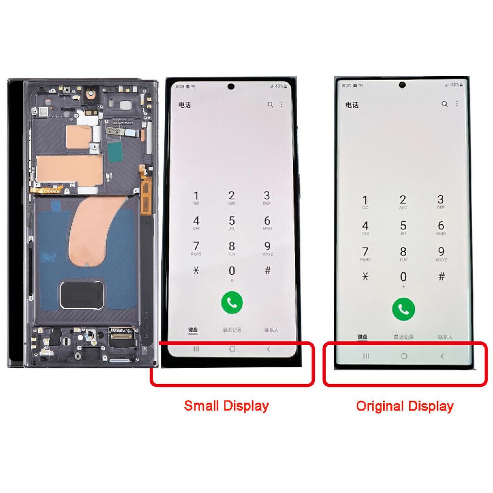 For Samsung Galaxy S23 Ultra 5G S918U OLED LCD Display Touch Screen ...