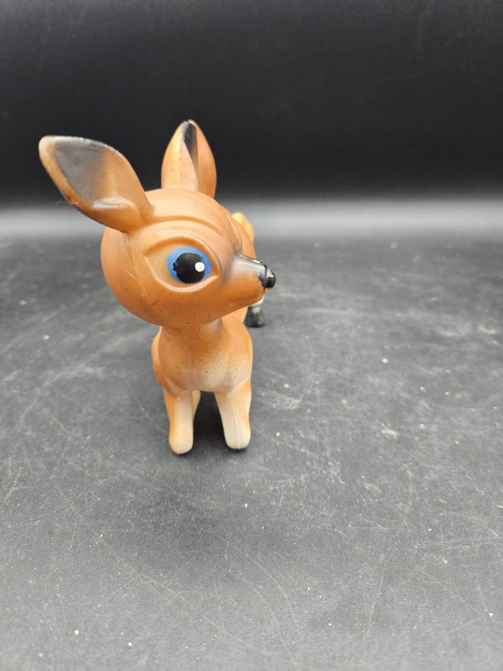 Vintage Celluloid Reindeer Bambi Christmas Deer Figurine Hong Kong 5 ...