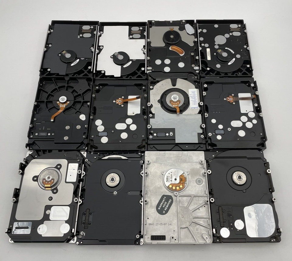 Lot of (12) 3.5" Hard Drives For Parts or Repair Circuit Board Removed ...