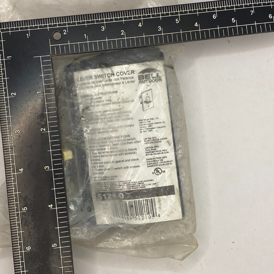 Bell 5121-0 White Single Gang Vertical Mount Outdoor Switch Cover ...