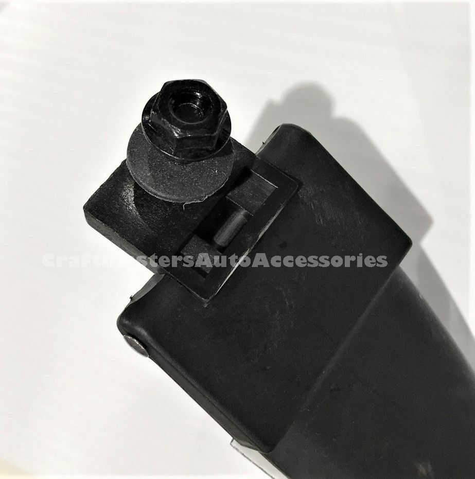 LEER fiberglass truck cap all glass rear door tear drop hinge hardware ...