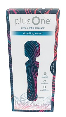 plusOne Vibrating Soft Touch Wand, 10 Vibration Settings, Waterproof ...