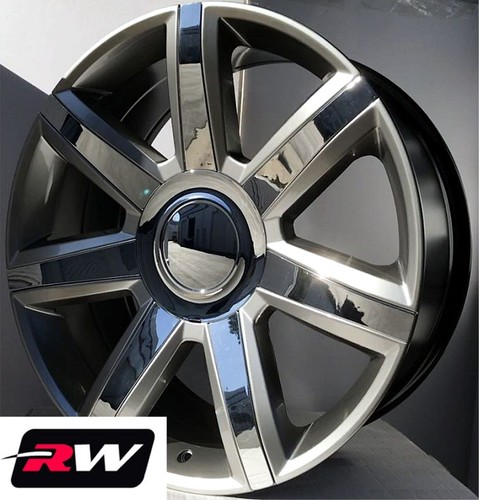 22 inch Cadillac Escalade OE Factory Replica Wheels 4739 Silver Chrome ...