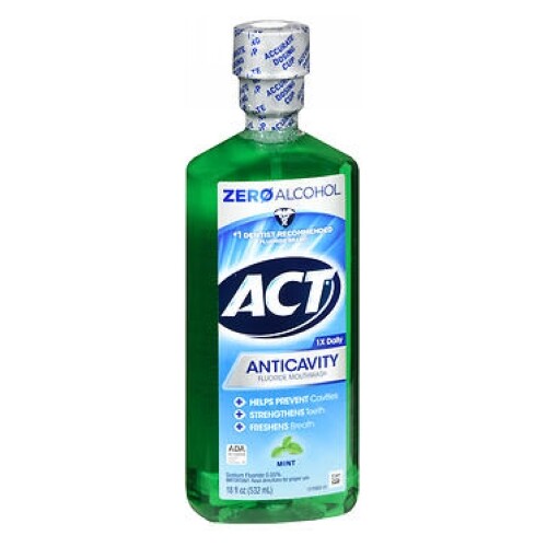 Anticavity Fluoride Mouthwash Mint 18 Oz By Act | eBay