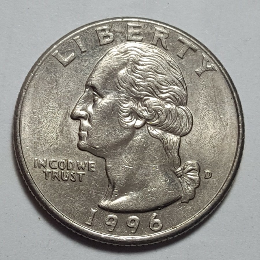 1996 D Washington Quarters DDO Double Die Obverse FS-101 Error Coin | eBay