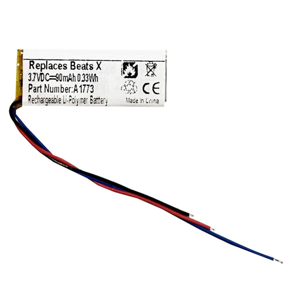 90mAh A1773 Battery for Beats by Dr. Dre Beats X A1763 Wireless ...