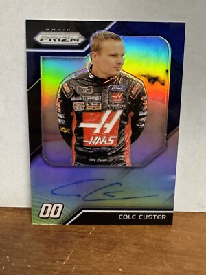 2018 PANINI PRIZM RACING DRIVER SIGNATURES COLE CUSTER Blue 4/75 On ...