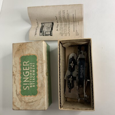 Singer Buttonhole Attachment 121795 for Lock Stitch Machine 1946 ...