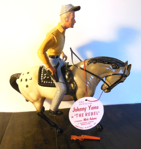 1950's HARTLAND Johnny Yuma " THE REBEL " Western Rider set + custom tag HG | eBay