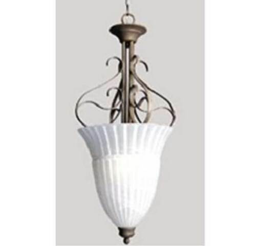 Forged Iron Millstone Finish Foyer Hall Pendant Light Progress Lighting ...