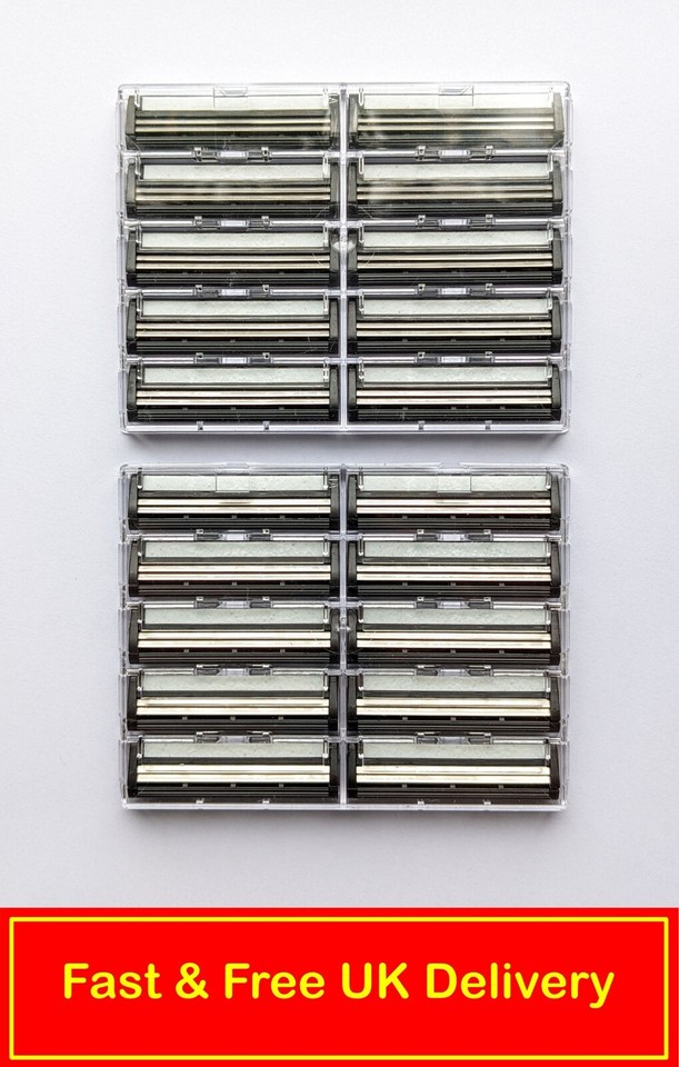 20 x twin blade razor blades multi-fit slide-on and/or clip-on, fits ...