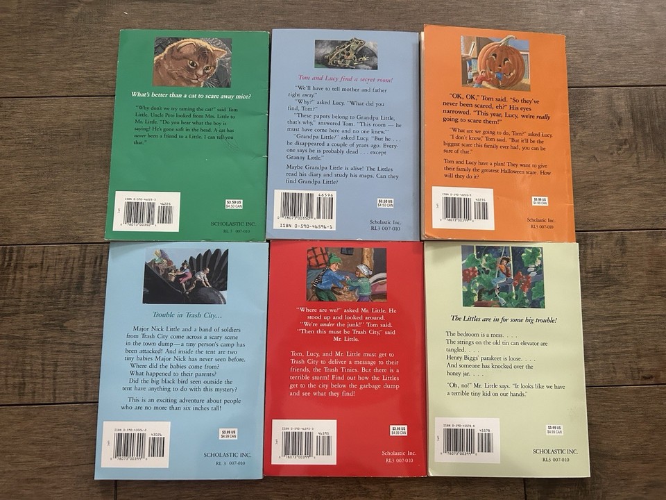 6 The Littles Books John Peterson School Trash Terrible Exploring | eBay