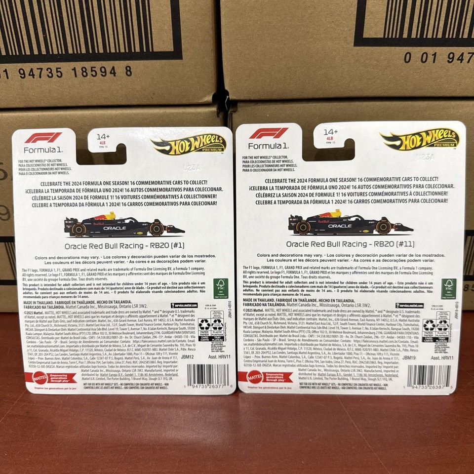 Hot Wheels 2025 Premium Formula 1 2024 Mix 1 Set of 6 Cars, F1 Racing HRV11-956F | eBay