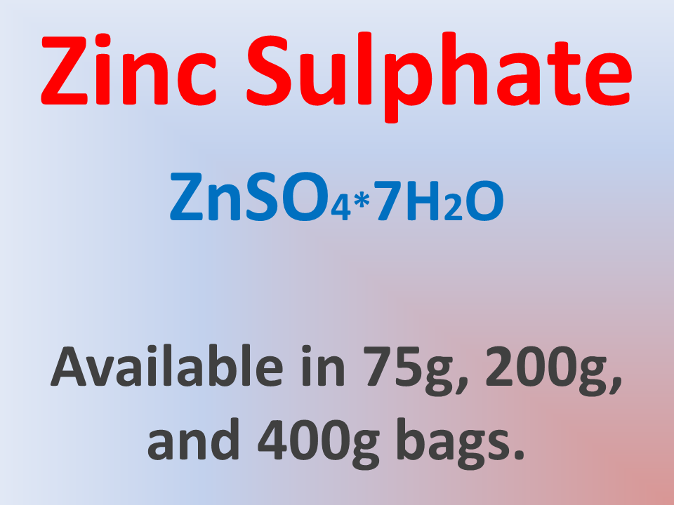 Zinc Sulfate - ZnSo4 - High-Grade Fine Powder | eBay UK