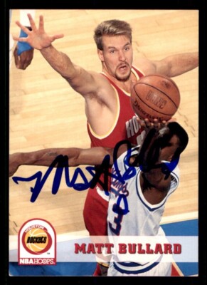 1993 Hoops Basketball #77 Matt Bullard Signed Autograph (no COA) | eBay
