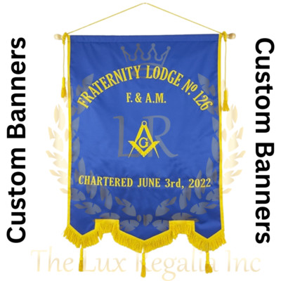 Masonic Regalia Master Mason Custom Made Hand Embroidered With Bullion ...