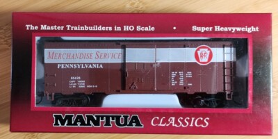 NEW HO Scale - 41' Box Car,P.R.R.Merchandise Svc. Mantua 734549. Our ...