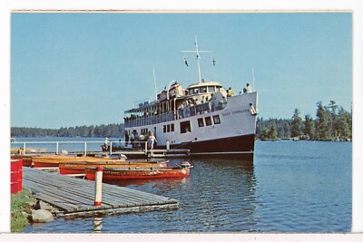 Tourboat CHIEF COMMANDA, Ontario Northland Boat Lines Lake Nipissing CA ...