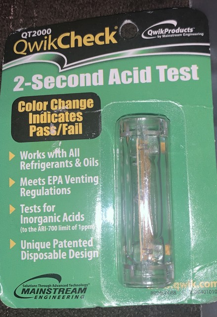 Copeland Mainstream Qt2000 - Qwikcheck Acid Test Kit for sale online | eBay