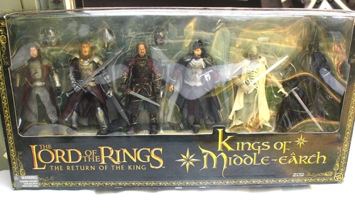 LORD OF THE RINGS TOY BIZ KINGS OF MIDDLE EARTH ACTION FIGURE SET IN ...