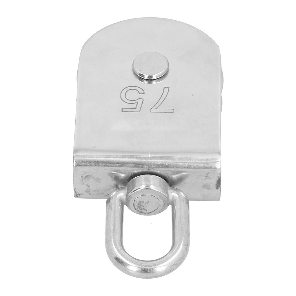 ･3in Single Wheel Swivel Pulley Block 750kg Load Capacity 316 Stainless ...