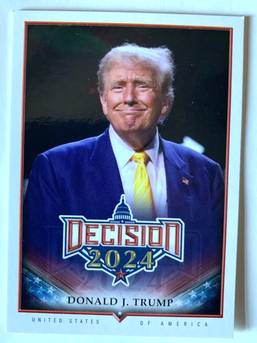 2024 DECISION DONALD J. TRUMP BASE CARD #1 | eBay