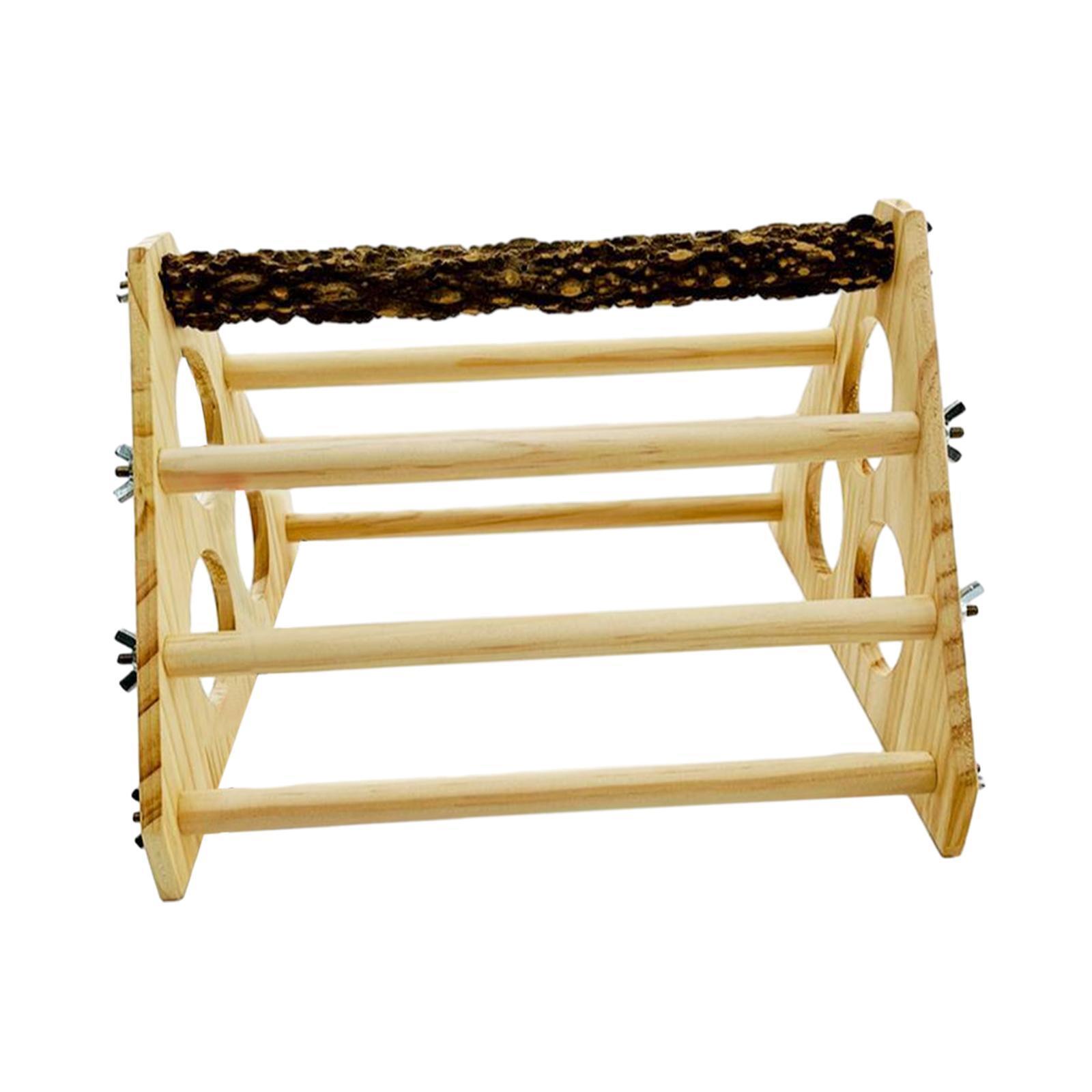 Chick Perch Hens Bird Wooden Roosting Bar Parrot Handmade Chicken Wood ...