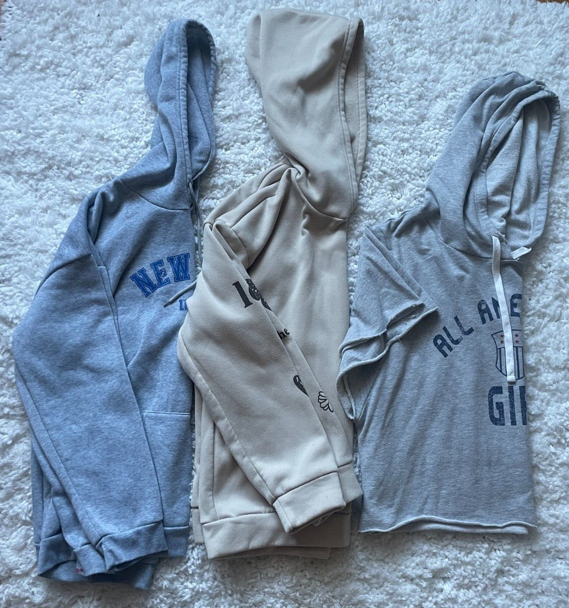 Lot of 3 Shein/Colsie Women's Cropped Sweater Hoodies… - Gem