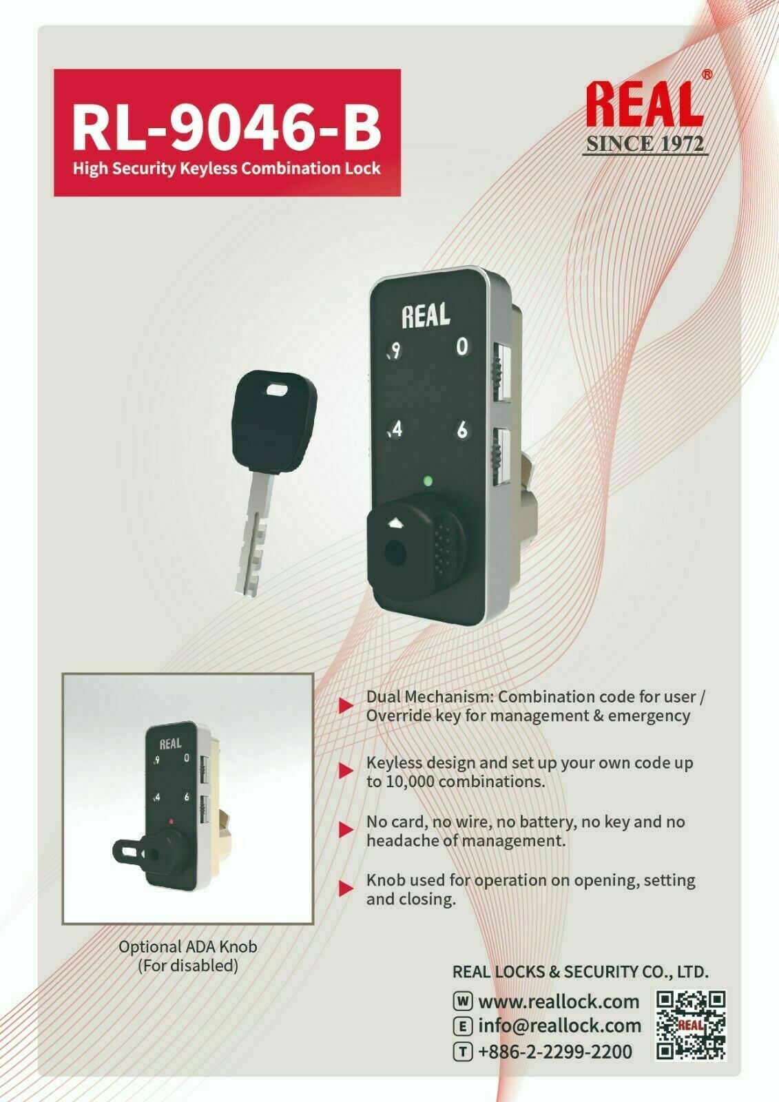 Cabinet Lock,Keyless Security Lock,Combination Lock for Locker with ...