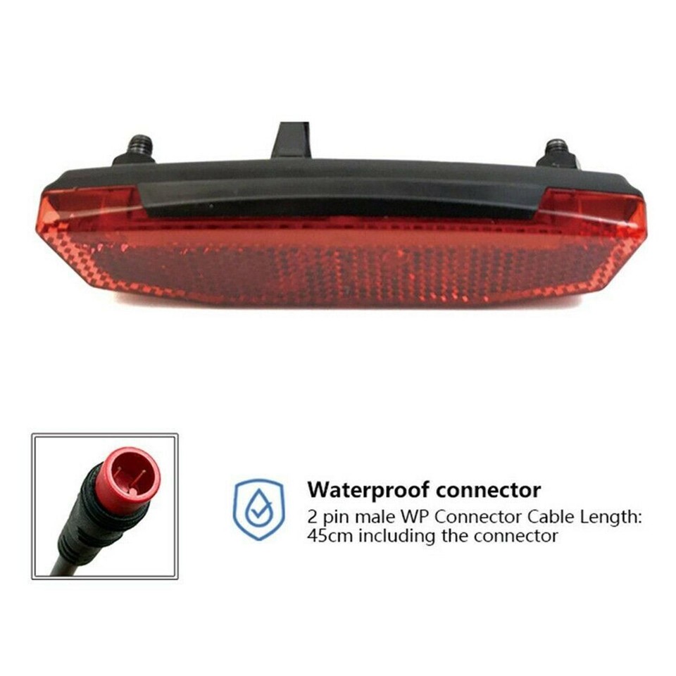 ^>Rear Light Tail Light Cycling E-bike Ebike Electric For Pasion Bicycle 2025 | eBay UK