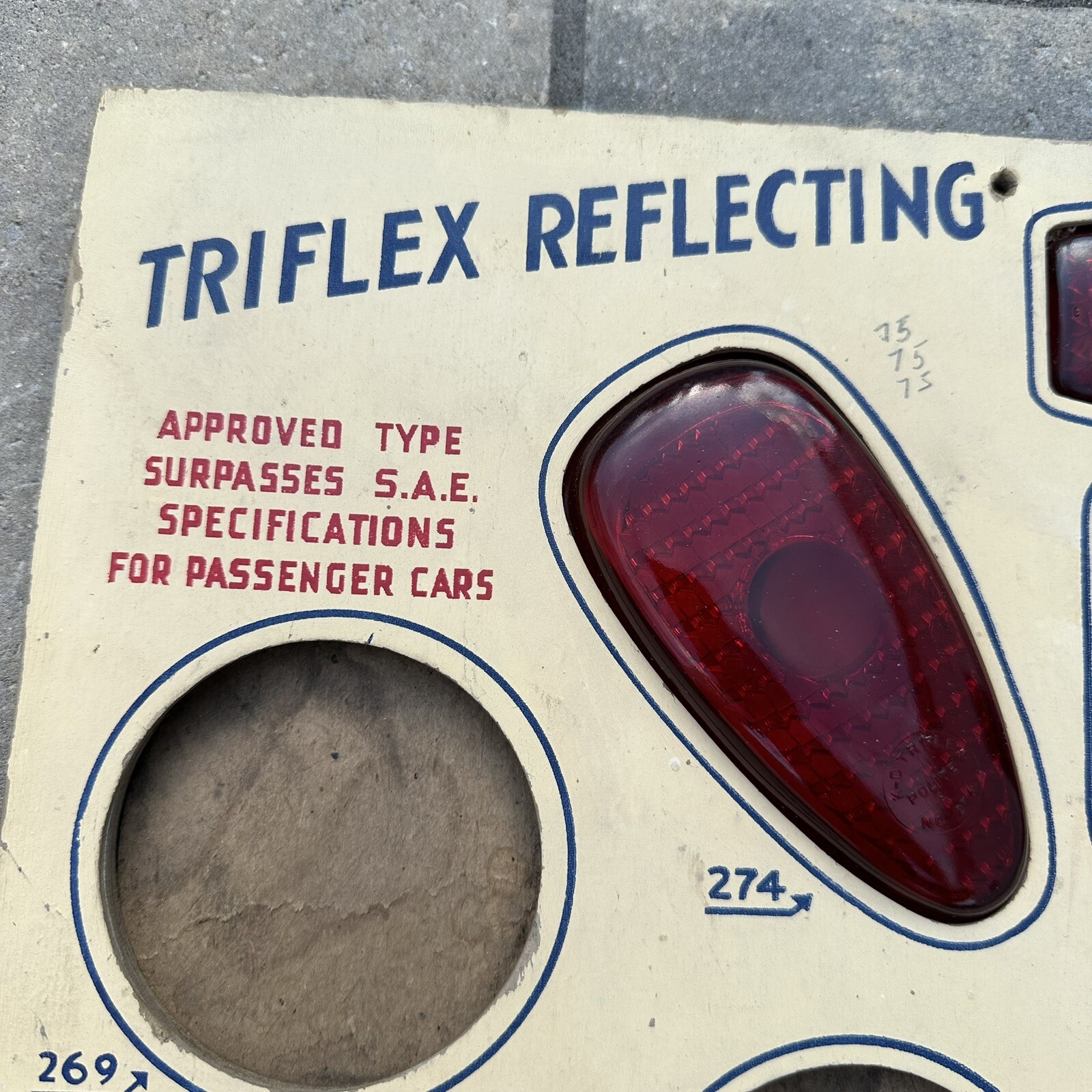 Vintage Car Rear Lamp Reflector Display By The K-D Lamp Co Antique Gas ...