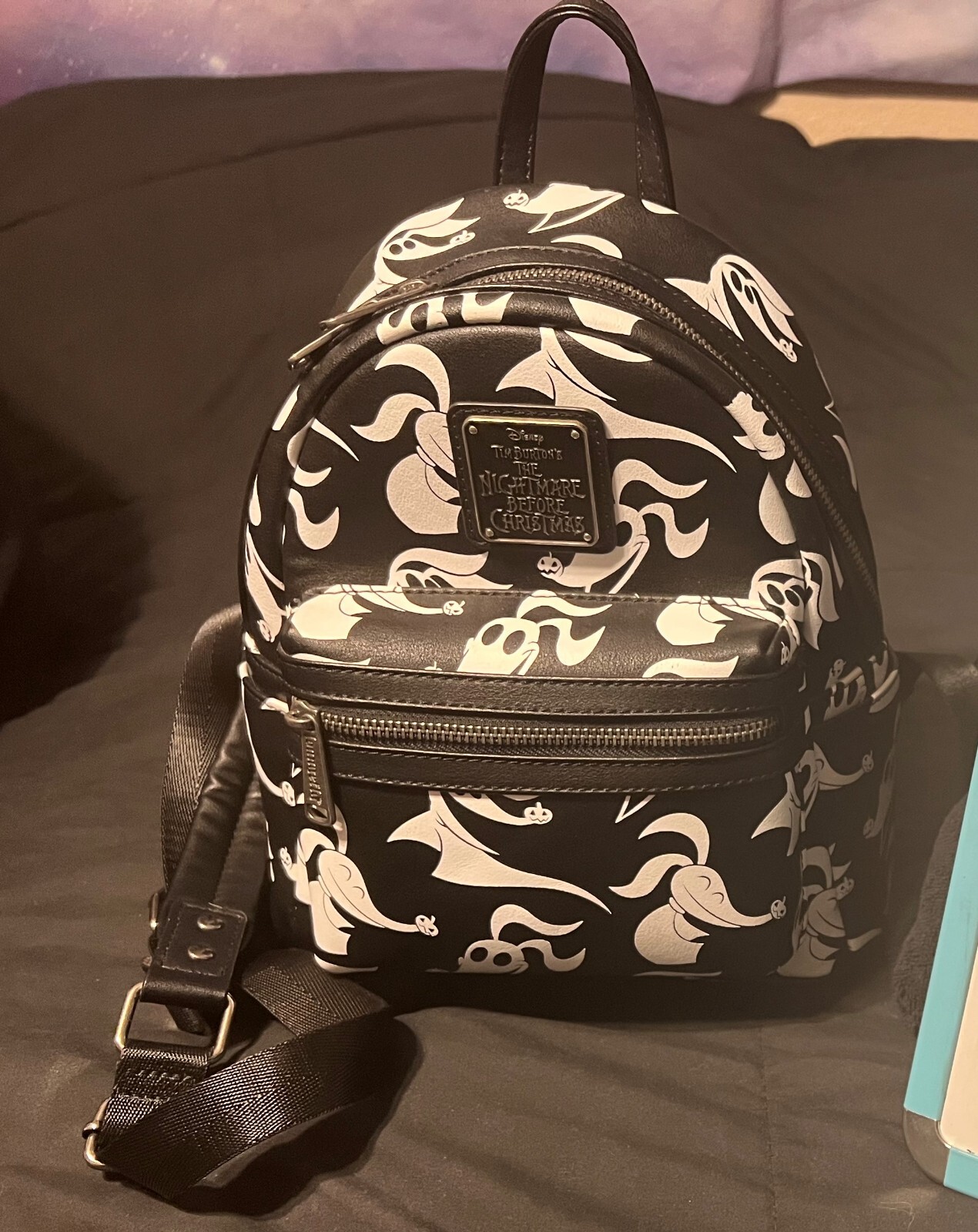 Loungefly Disney The Nightmare Before Christmas Zero AOP Mini Backpack ...