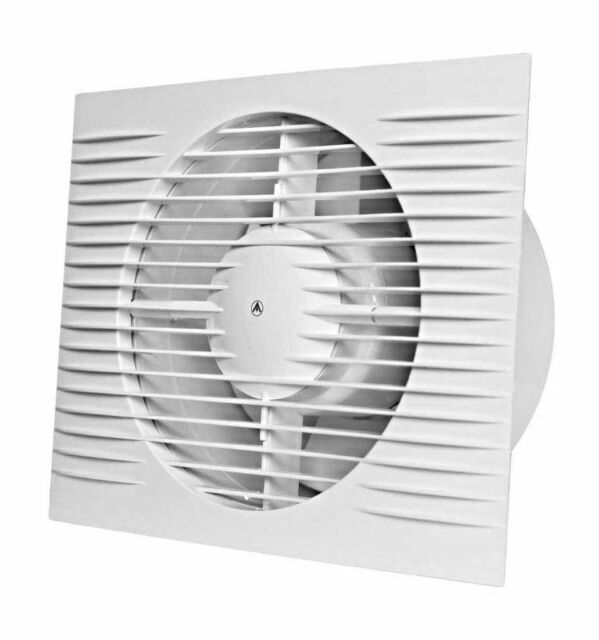 White Bathroom Extractor Fan 120mm Kitchen Toilet WC Ventilator for ...