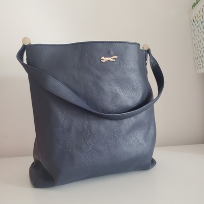 Paul Costelloe Women's Croos Body Navy Leather Bag Medium Size | eBay UK