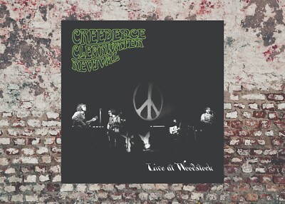 CREEDENCE CLEARWATER REVIVAL LIVE AT WOODSTOCK ALBUM ART A312 | eBay