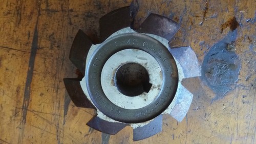 GASHING Milling Cutter 2-42 C.S.R. CO. od 4 1/4", slotted bore ID: 1 ...