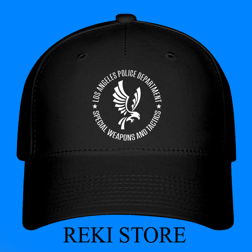 LAPD SWAT Police Eagle Black Hat Baseball Cap Size S/M & L/XL | eBay
