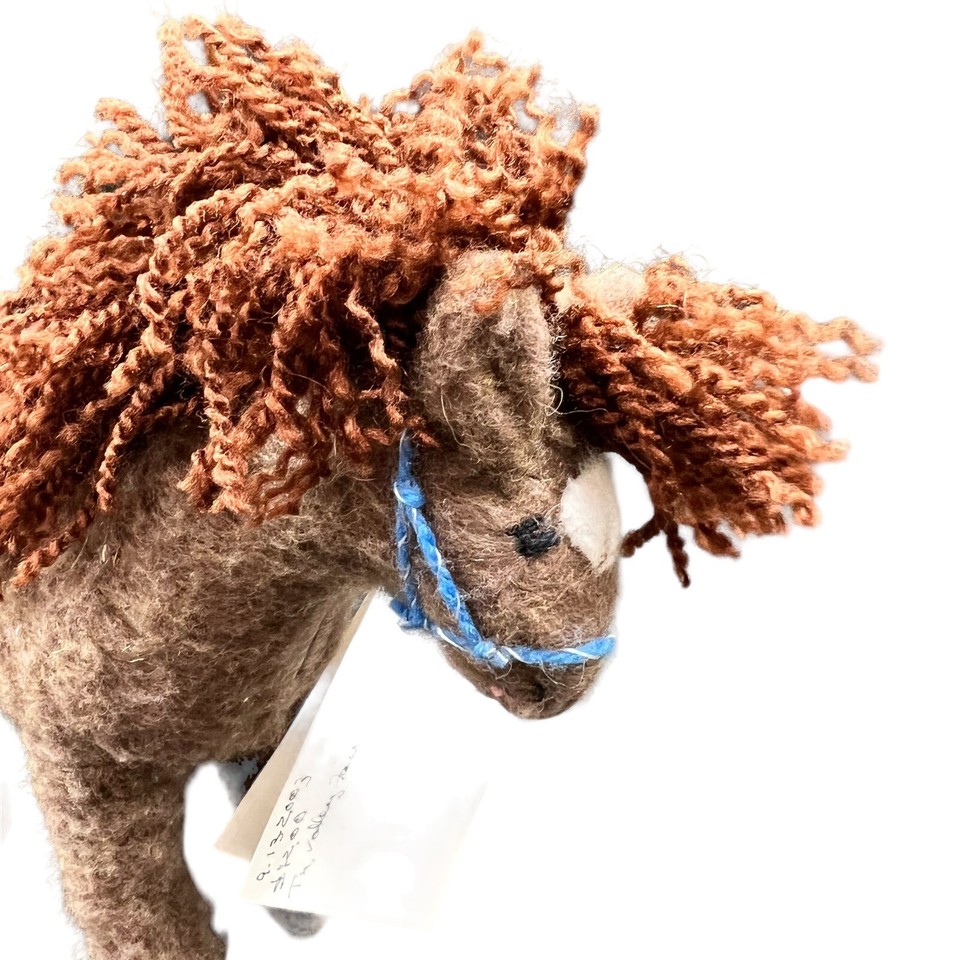 Needle Felted Handmade Brown Pony Princess Pony Trail Farm One of a ...
