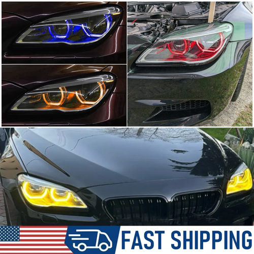 Yellow Angel Eye DRL LED Boards For BMW F06 F12 F13 LCI M6 640i 650i ...