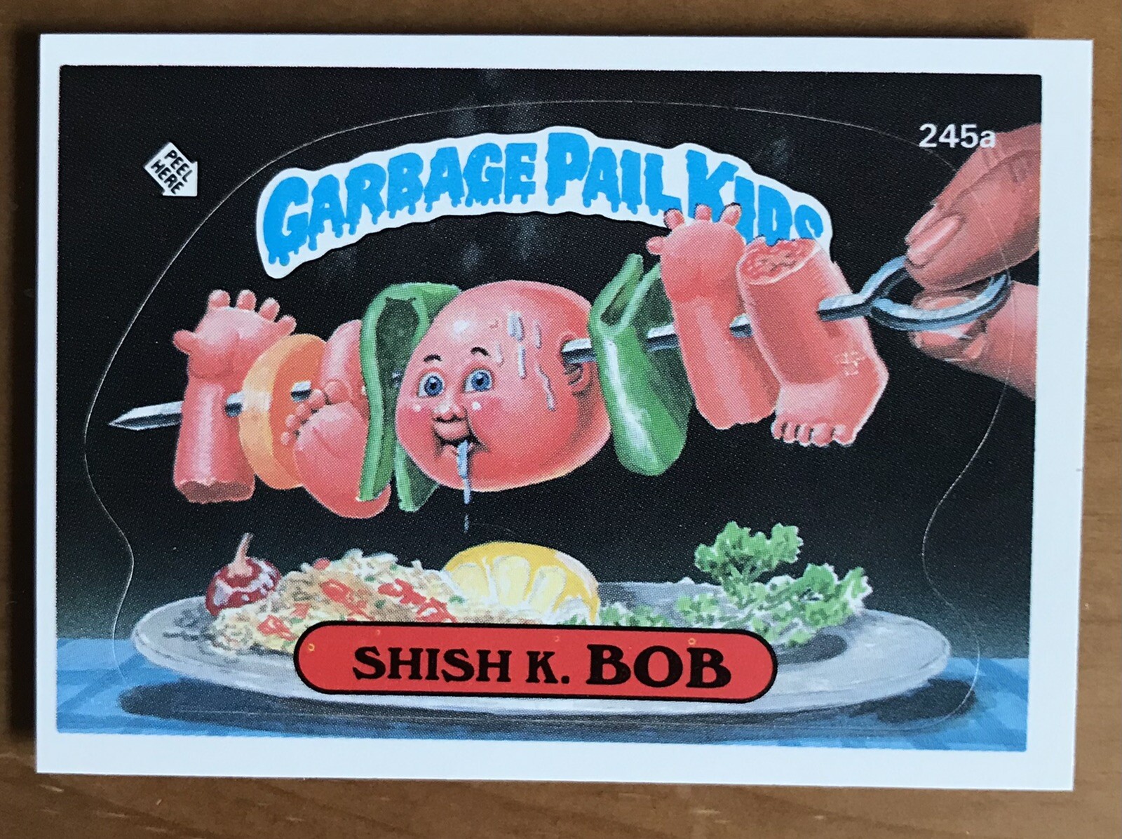 '86 Topps Garbage Pail Kid - Series 6 - Card #245a - SHISH K. BOB - Ex ...
